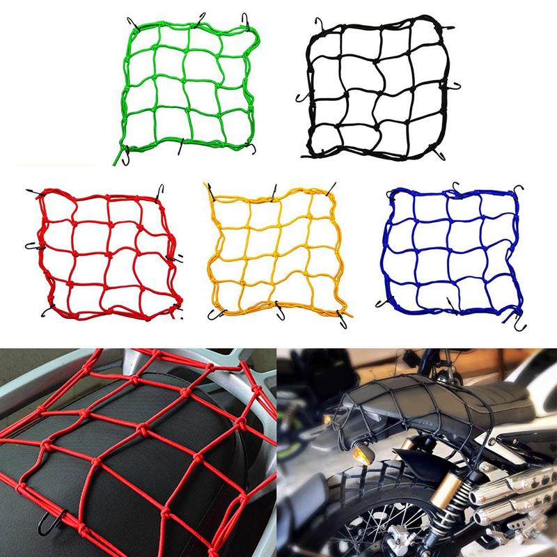 30cmx30cm Motorcycle Cargo Net Bungee Luggage Mesh for Safe Storage ...