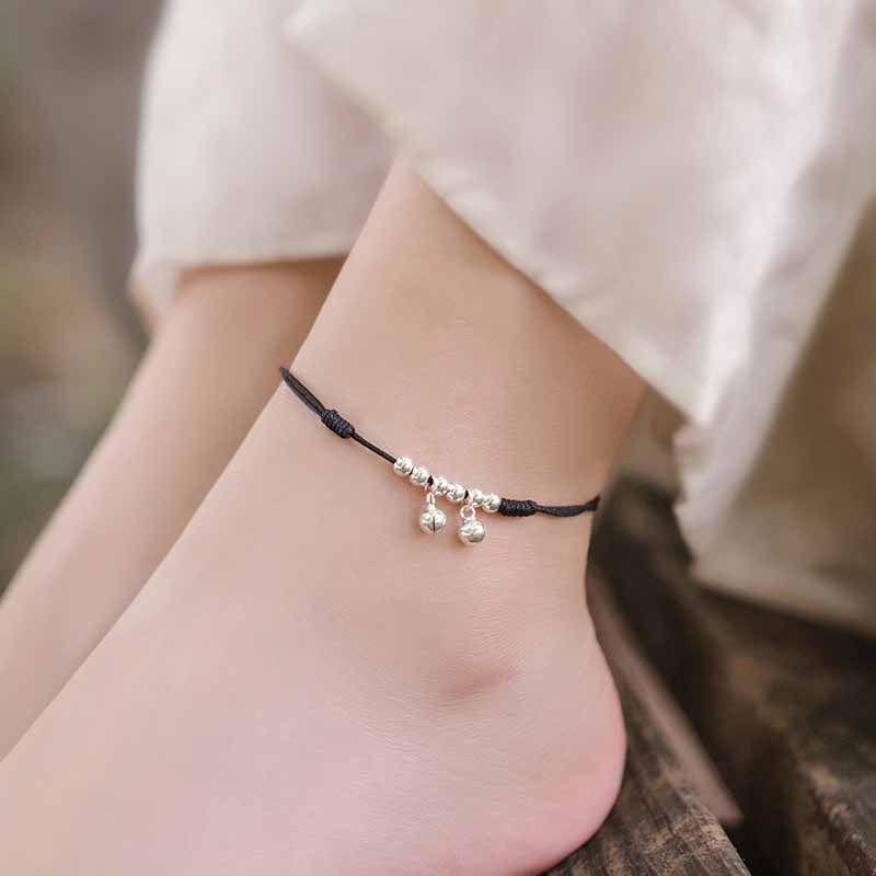 Gelang Kaki Loceng, Untuk Wanita, Tali Merah, dengan Bunyi Air ...