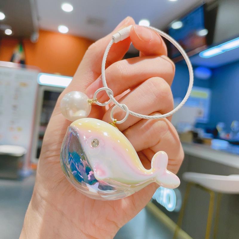 Plush Keychain Dolphin Plush Playful Cute Animal Flashlight Pendant ...