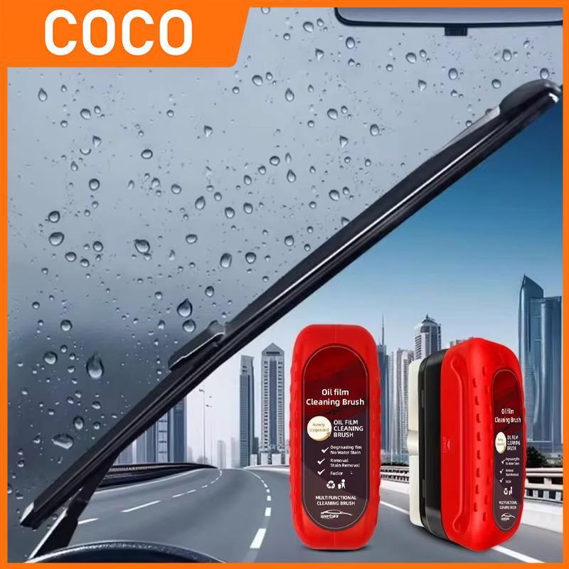 COCO Car Glass Oil Film Cleaner Auto Windshield Remover Brus - TikTok ...