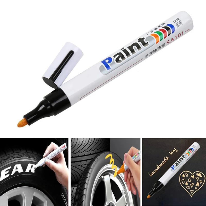 1 Pc Colored Mark Waterproof Mark Tire Paint pen Metal Permanent ...