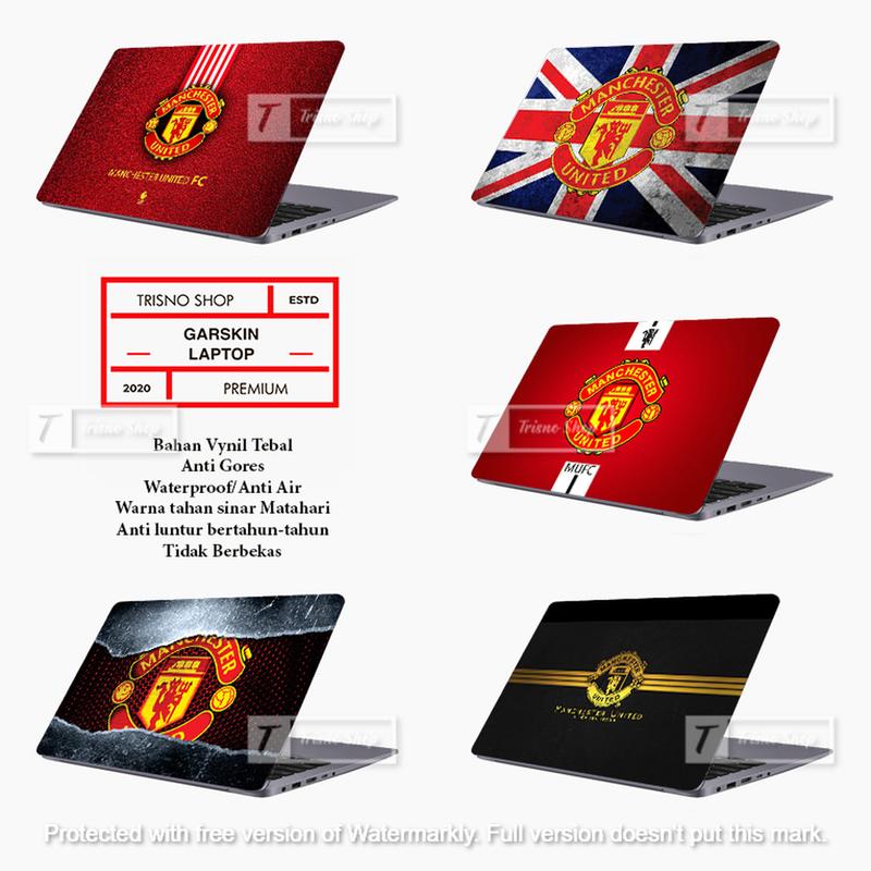 Stiker Laptop | Garskin Laptop Manchester United + Laminasi - Shop ...