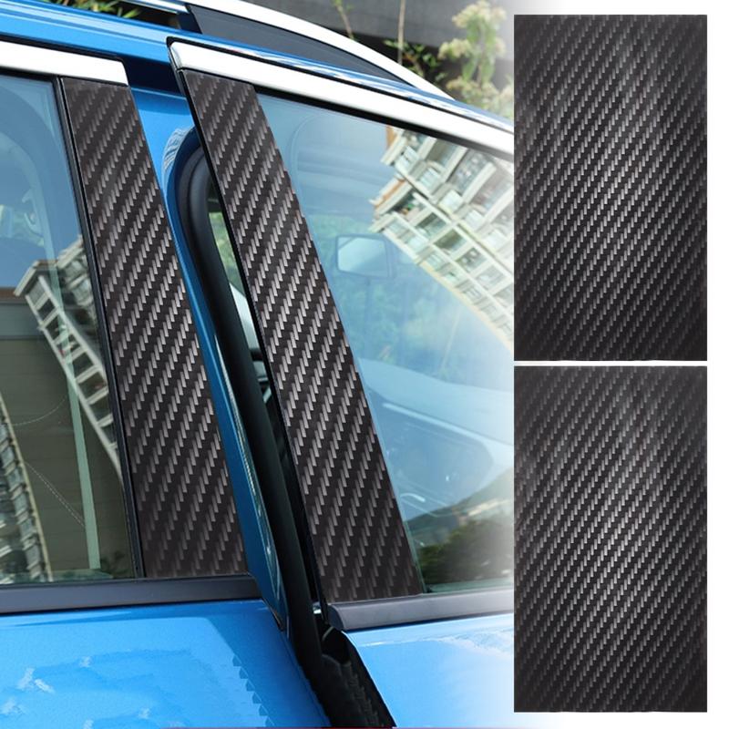 2 Pcs/ Set Convenient Self Adhesive Car B-pillar Carbon Fibe - TikTok ...