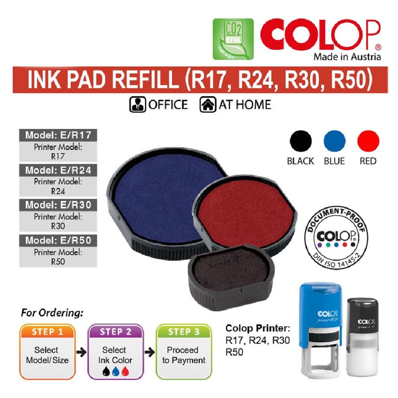 COLOP Ink Pad Q12 E/Q12 Q17 E/Q17 Q24 Q24D E/Q24 Q30 E/Q30 Q43D ...
