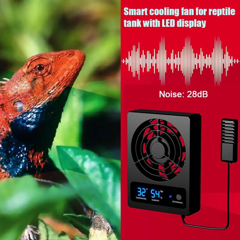 Reptile Terrarium Ventilation Fan For Reptile Enclosure Dehumidifier ...