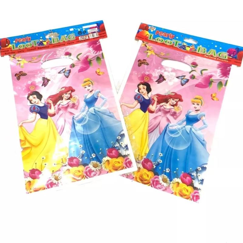 10pcs Plastic Princess Loot bags Giveaways Party Birthday Souvenirs ...