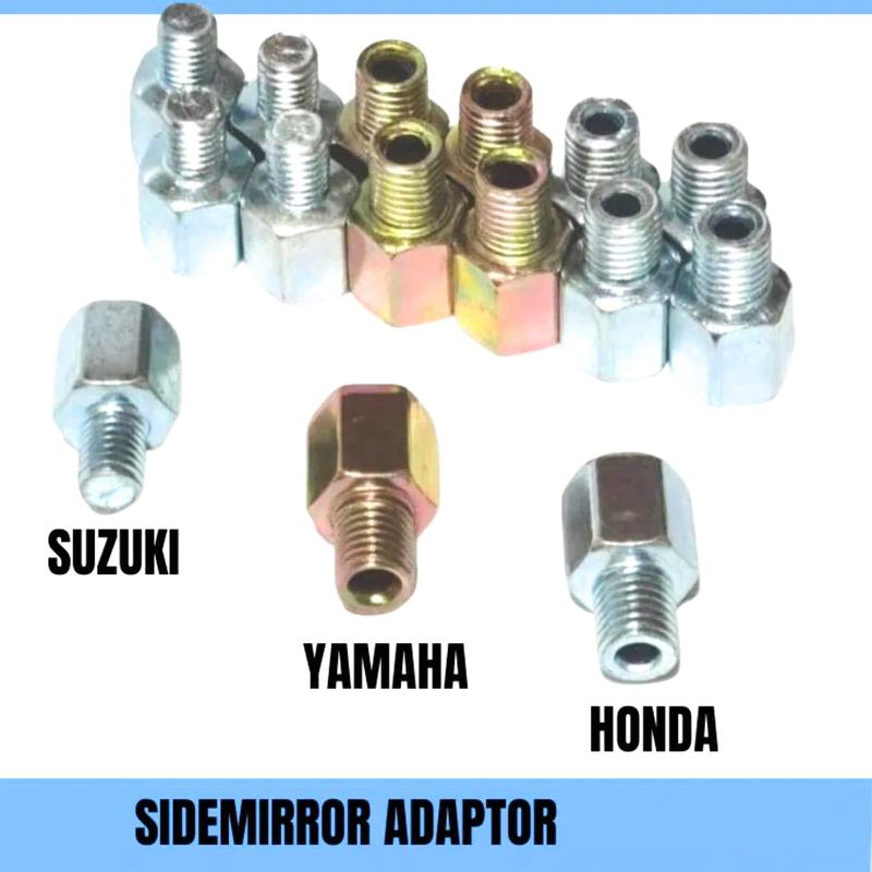 1PC Motorcycle Side Mirror Adapter Bolts Screw Metal Yamaha HONDA ...