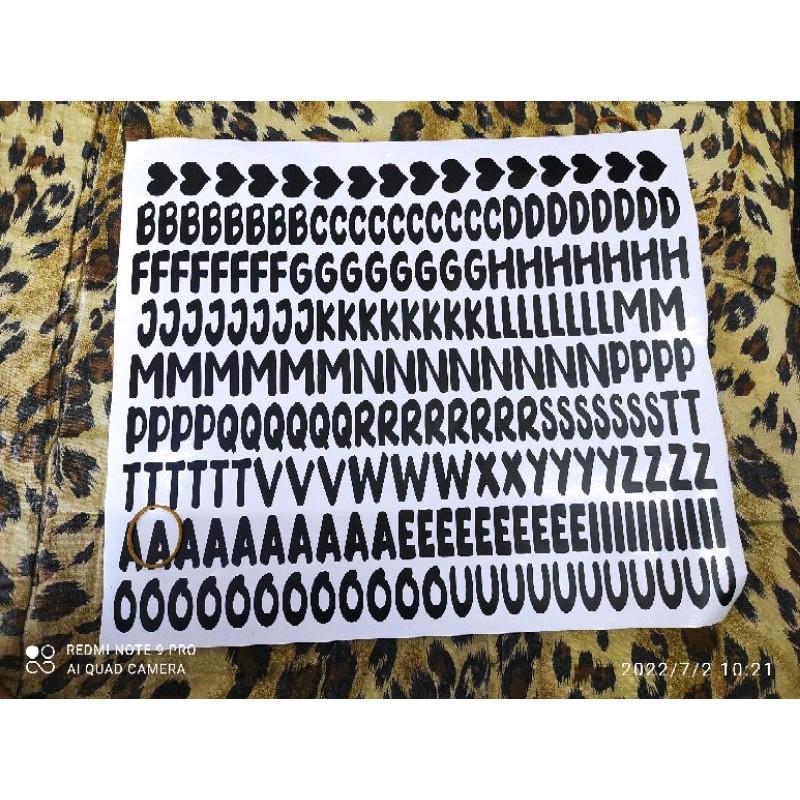 ABC saiz 3cm. Saiz A3 & single huruf A -Z - TikTok Shop Malaysia