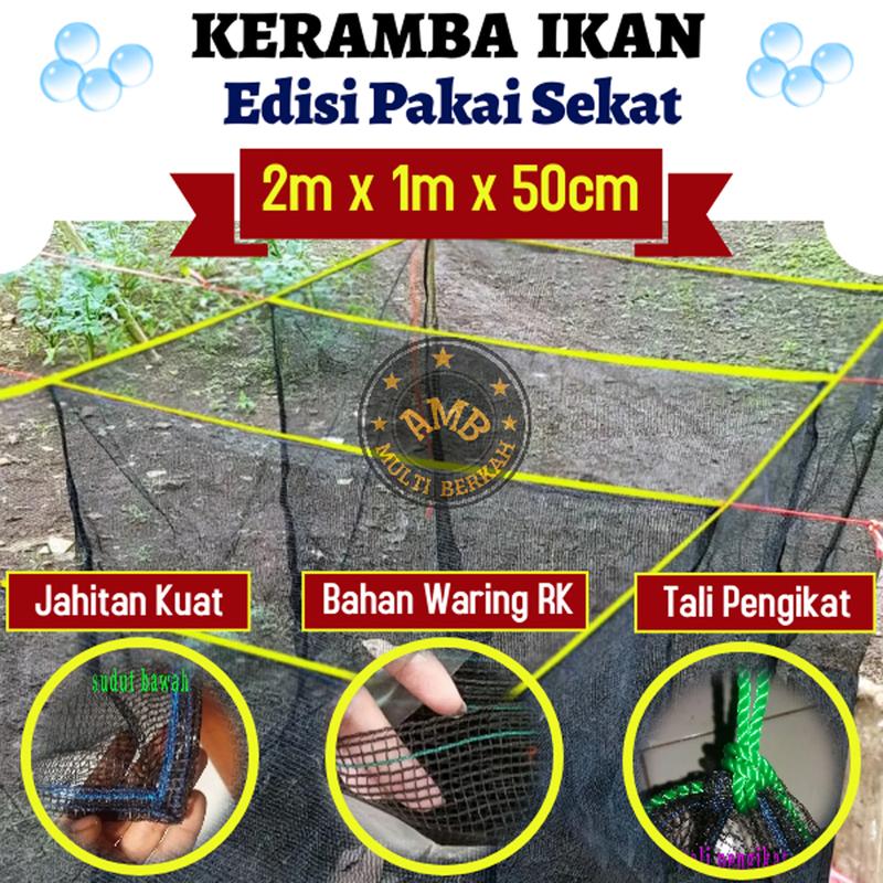 Keramba Ikan Sekat Hapa Jaring Apung Ukuran 2m x 1m x 50cm Lele - Shop ...