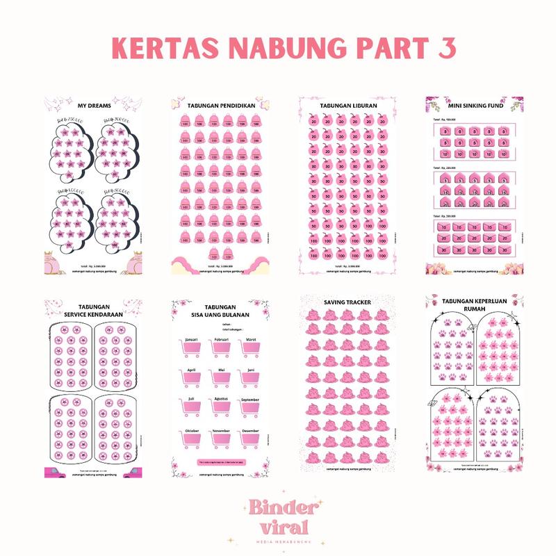 ( isi 8 ) Kertas menabung part 3 Foto Paper New Desaign - Shop | Tokopedia