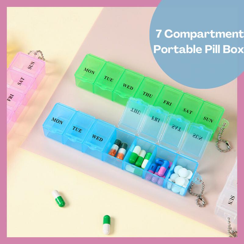 DC Weekly Organizer 7 Days Pill Box Portable Leakproof Multi - TikTok ...