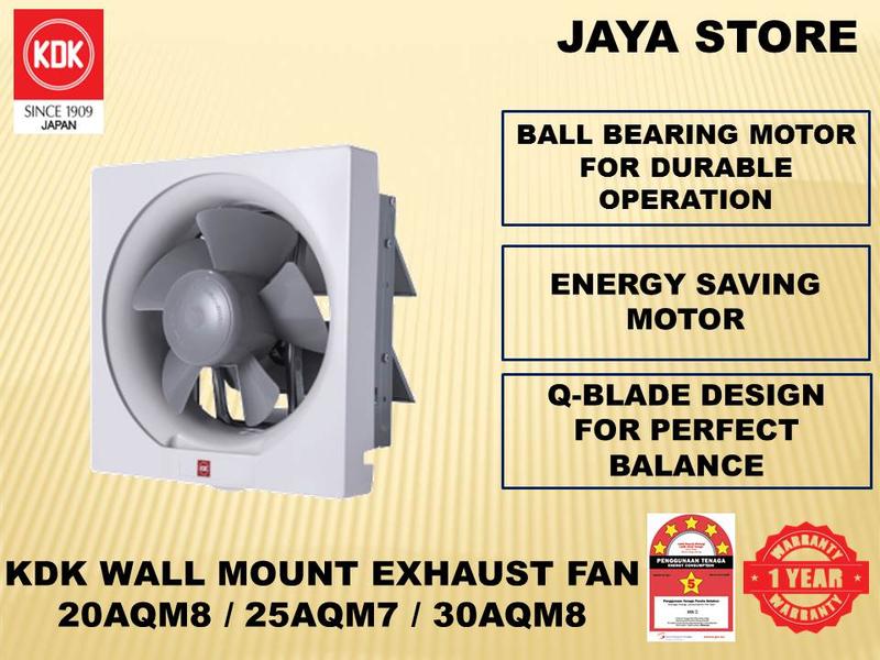 KDK Wall Mounted Exhaust Ventilating Fan KDK 20AQM8/ KDK 25AQM7/ KDK ...