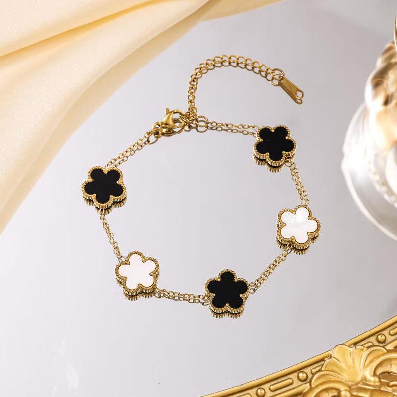 Gelang Bunga Semanggi Bertuah Keluli Titanium, Rekaan Bunga Lima ...