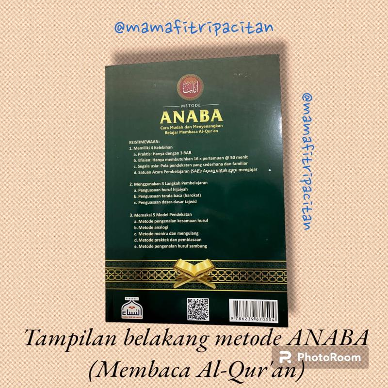 Buku Metode ANABA mudah Belajar Membaca Al Quran Metode ANABA - Shop ...