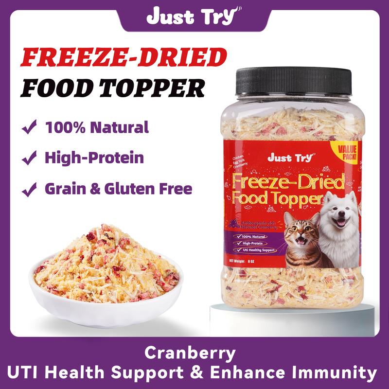 Just Try Freeze-dried Food Topper for Dogs & Cats - Natural Cranberry ...