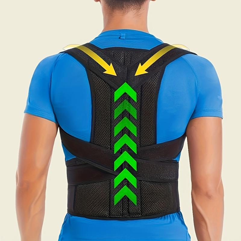 Adult Posture Brace | Invisible Back Support Belt | Black Polyester ...