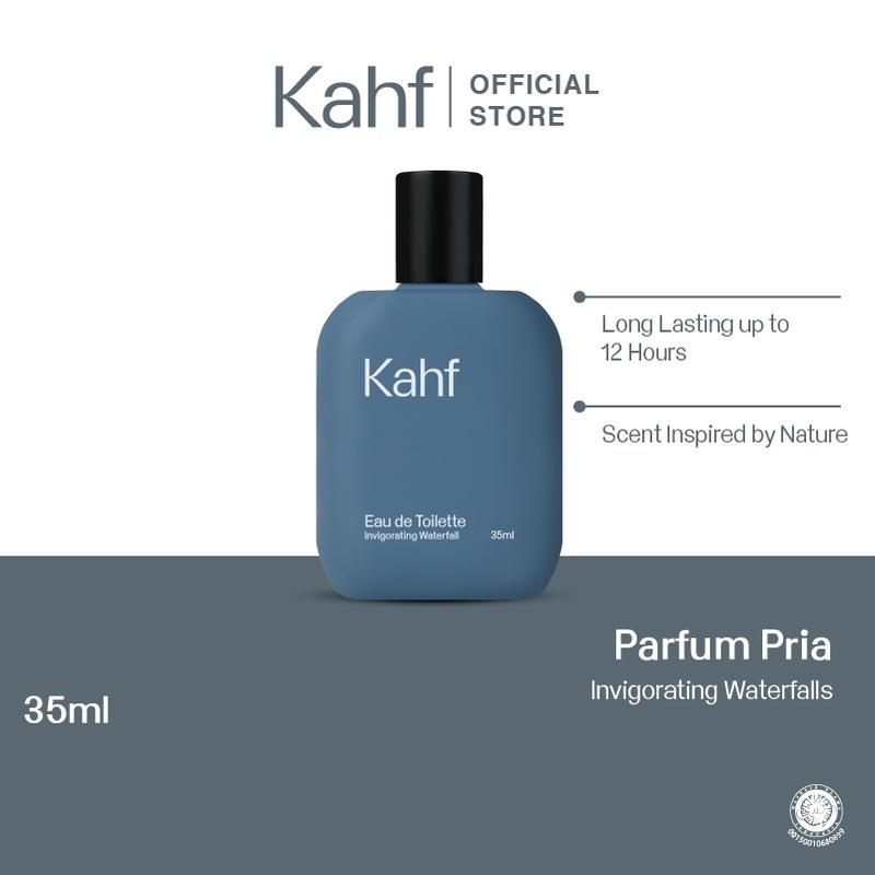 Kahf Invigorating Waterfall Eau de Toilette 35 ml - Parfum Pria Tahan ...