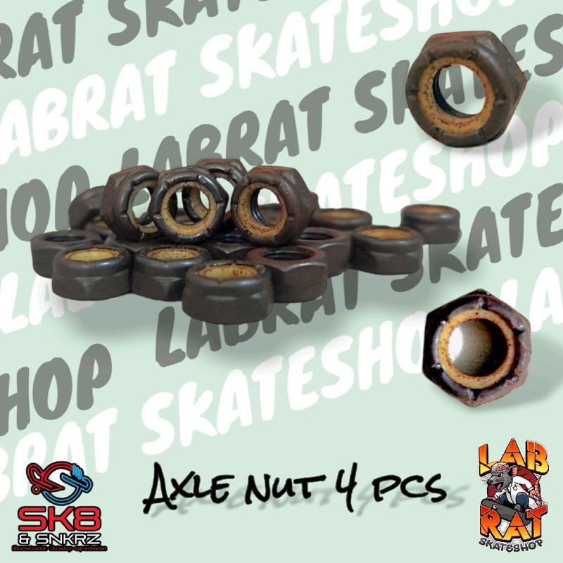 Skateboard axle nut 4pc for skateboards, penny boards and longboards ...