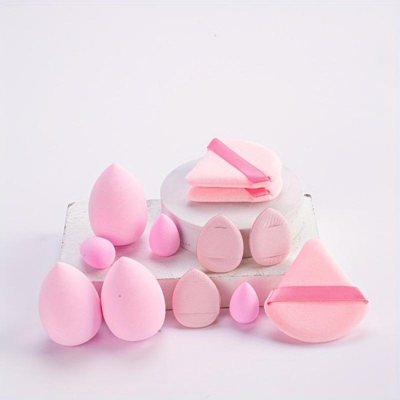Makeup Sponge 12pcs Set - Soft Fragrance-Free PU Blending Sponges for ...