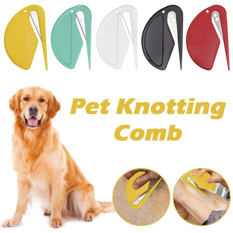 Multi-use Pet Open Knot Comb Cat Dog Hair Removal Tool Dog Undercoat ...