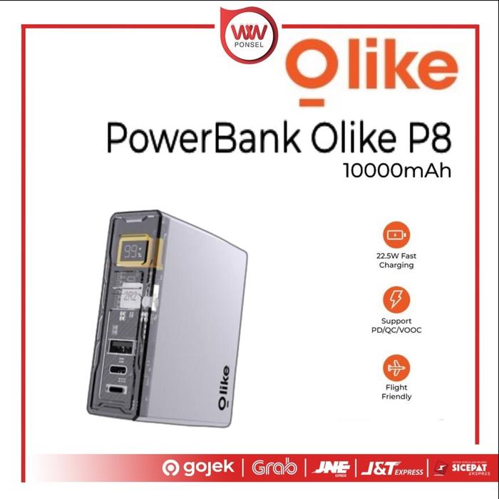 Jual Olike PowerAce P8 Powerbank 10000mAh Fast Charging VOOC PD QC 22 ...