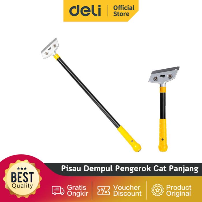 Promo Deli Kape Cat Pisau Dempul Pengerok Cat Panjang / Scraper EDL472X ...
