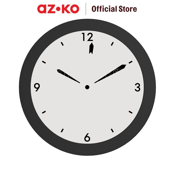 Jual AZKO Forhom Jam Dinding Lca Digital Round - Hitam Wall Clock Jam ...