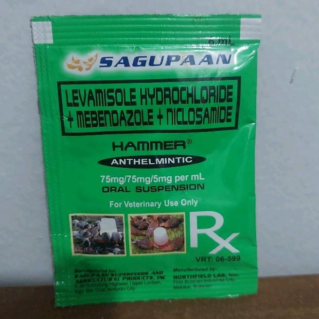 HAMMER SAGUPAAN DEWORMER FOR CHICKs ( 1 sachet) 6ml - TikTok Shop ...