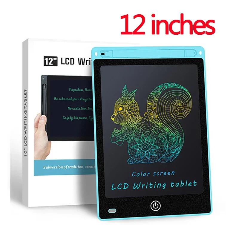 Tablet Penulisan LCD, 12 Inci, Papan Lukisan, Graffiti Sketchpad ...