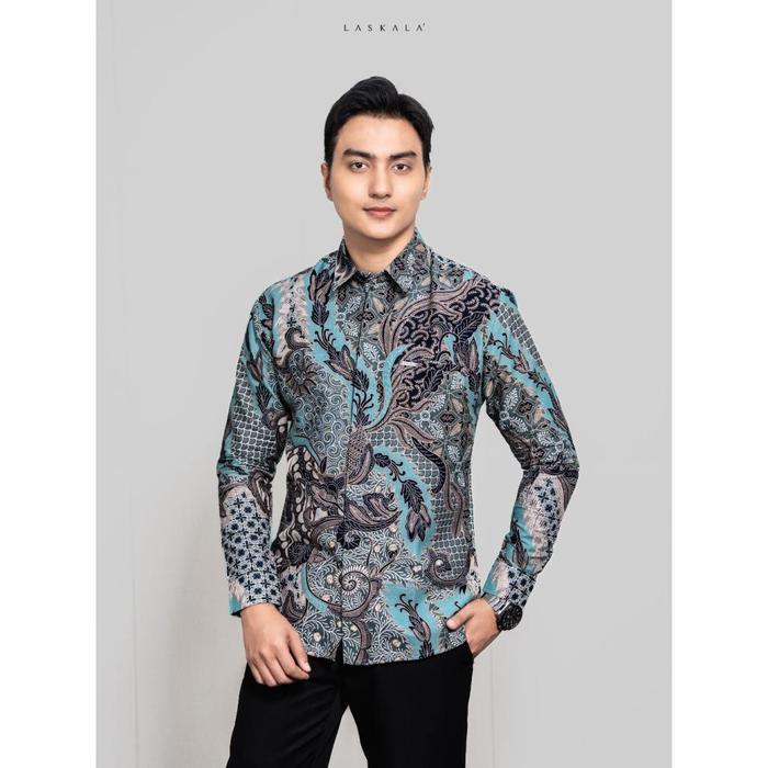 Promo Laskala Batik Premium Charu Kemeja Batik Pria Slimfit Lengan ...