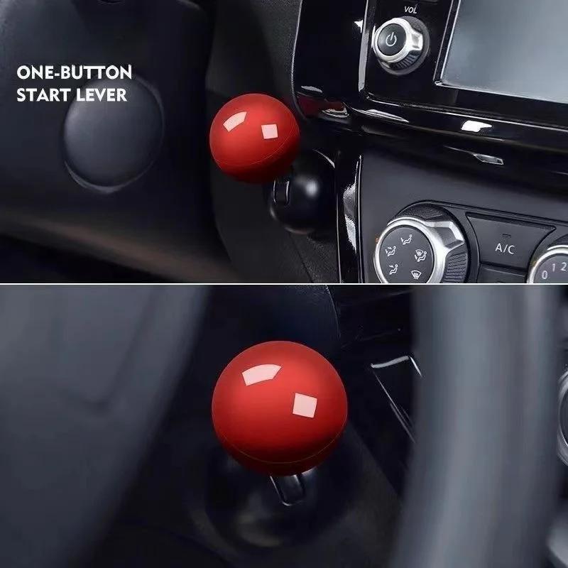 Car Push Start Button Lever Creative One Key Start Button Rocker ...