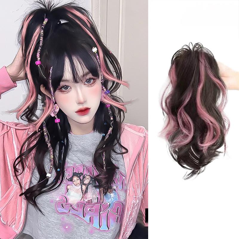 Rambut palsu ekor kuda panjang dengan Klip, gaya Y2K, sorota - TikTok ...