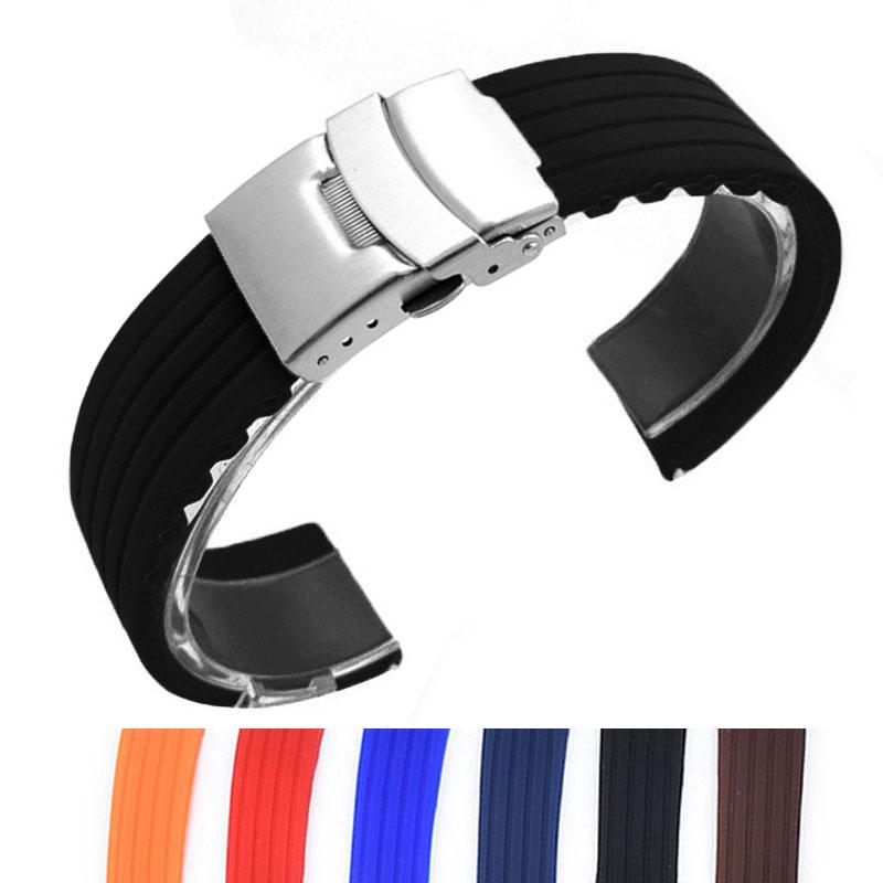 Tali Jam Tangan Getah Silikon, Gancu Penggunaan, Kalis Air, Warna ...