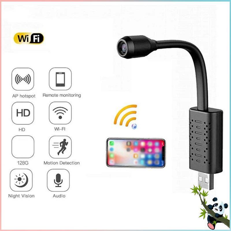 Kamera WiFi USB Mini, Kamera IP Pengawasan Rumah, Resolusi 1080p ...