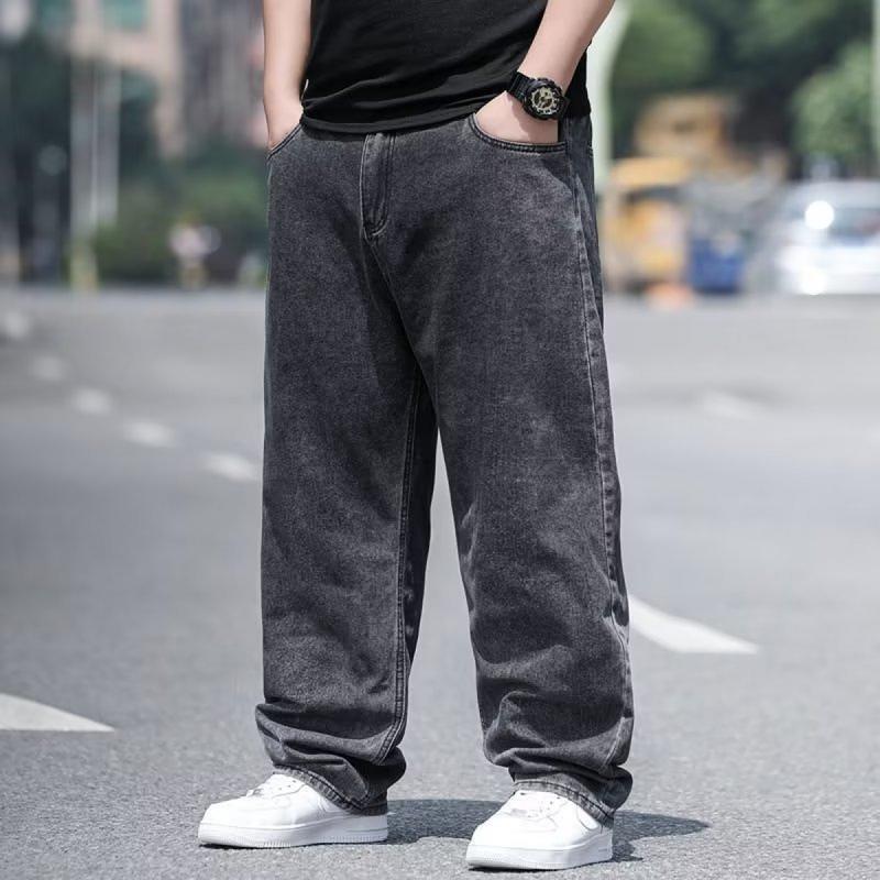 Extra Large Size Jeans Men's Straight Loose plus Size Wide Legs ...