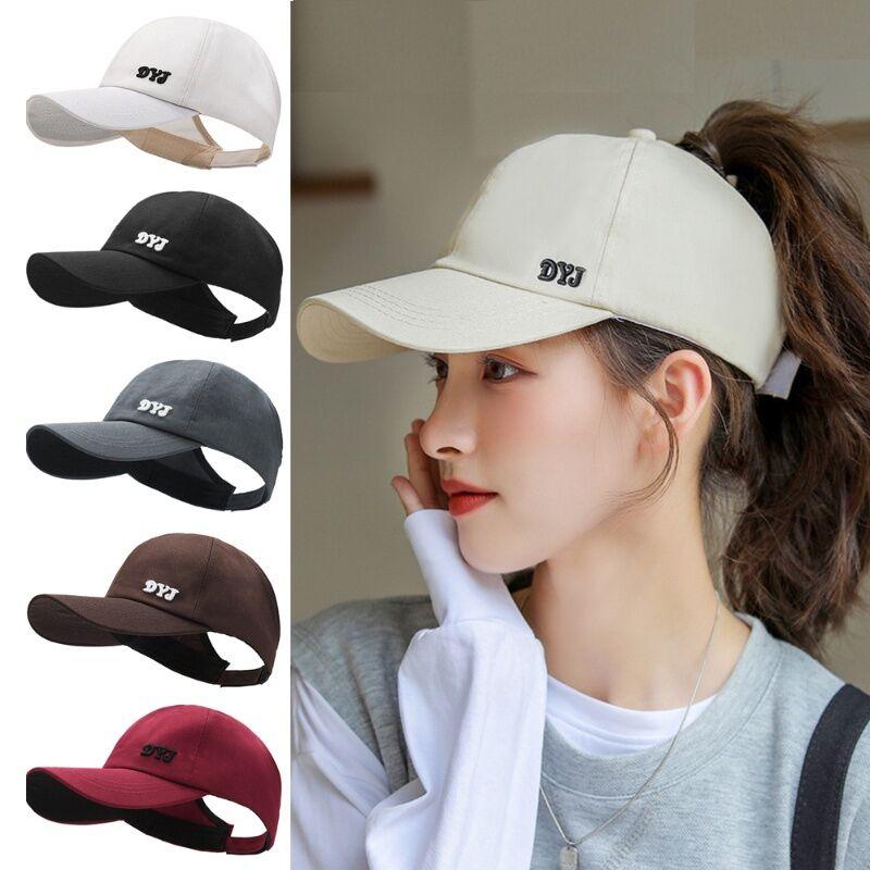 Topi Besbol Ekor Kuda Tinggi, Untuk Wanita dan Gadis, Topi Sukan ...