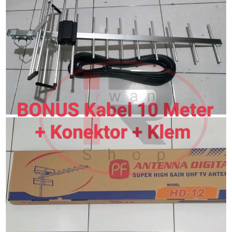 Antena TV PF HD12 Digital / Antena Tv Digital HD 12 + Kabel - Shop ...