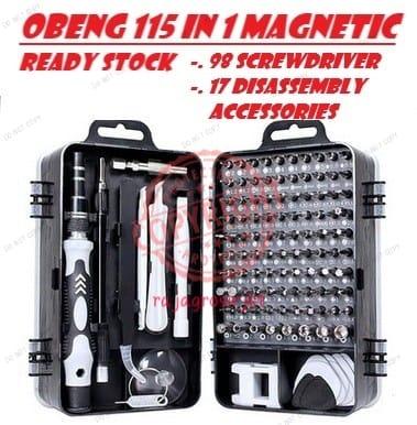 Obeng Set 115 in 1 Magnetic Obeng Set Service Handphone Laptop - Shop ...