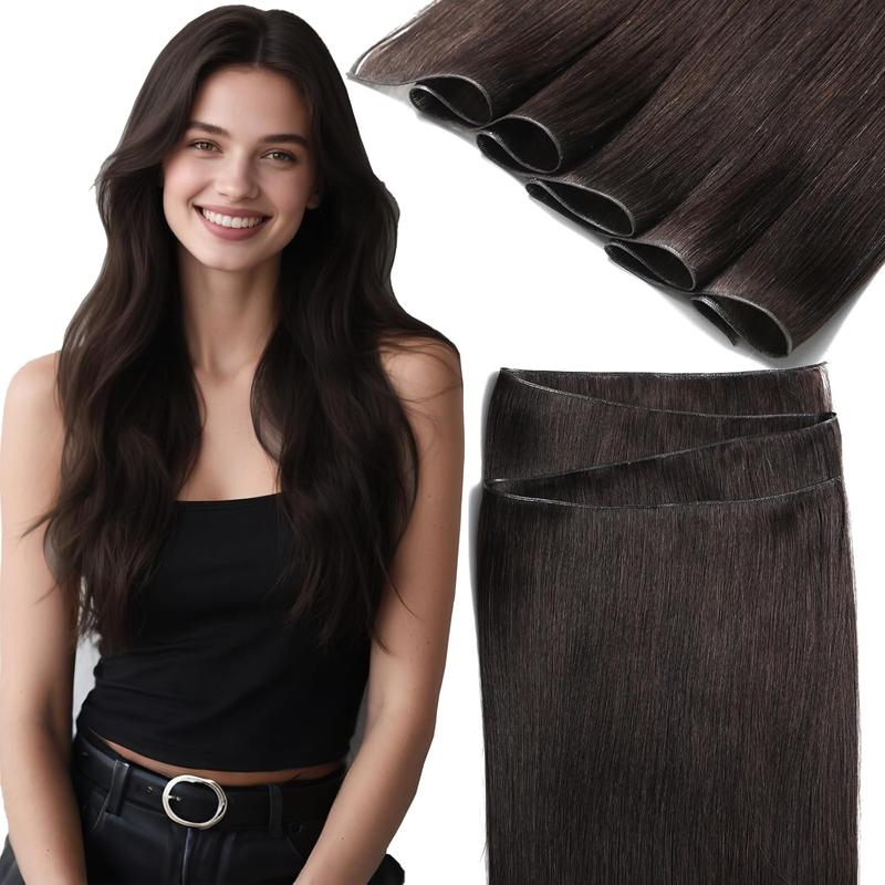 Sew in Hair Extensions Real Human Hair 18 Inch Genius Wefts Hair ...