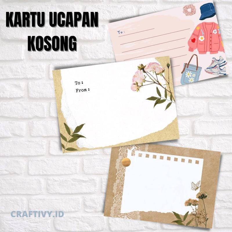 KARTU UCAPAN POLOSAN KOSONGAN GREETING CARD Cards - Shop | Tokopedia