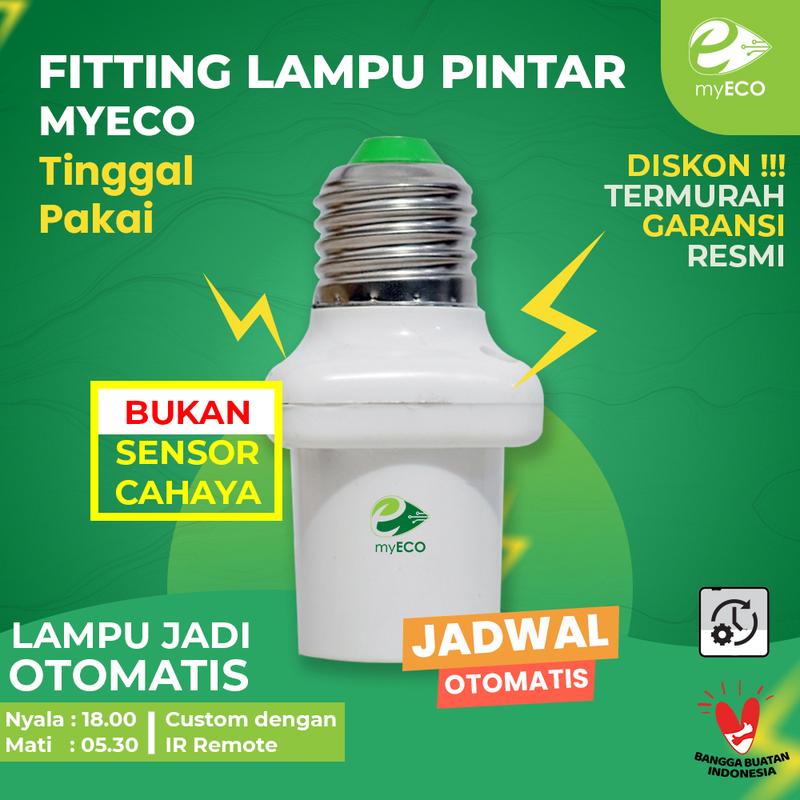 Fitting Lampu teras timer Jadwal Otomatis FA224 FA-224 piting fiting ...