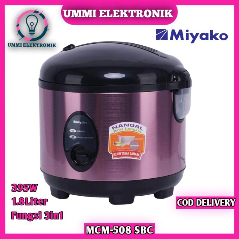 MIYAKO Rice Cooker 3in1 MCM-508 SBC Nanoal Anti Lengket 1.8Liter ...