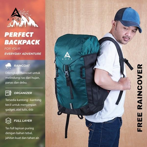 Promo ARGALOKA Tas Ransel Pria Semi Carrier Keril 40L Tas Gunung Tas ...
