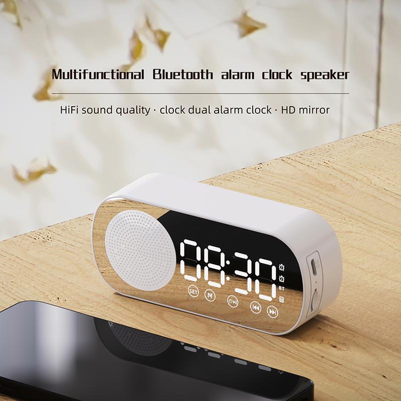 Jam Penggera Digital, Cermin LED, Pembesar Suara, Jam Wayarles ...
