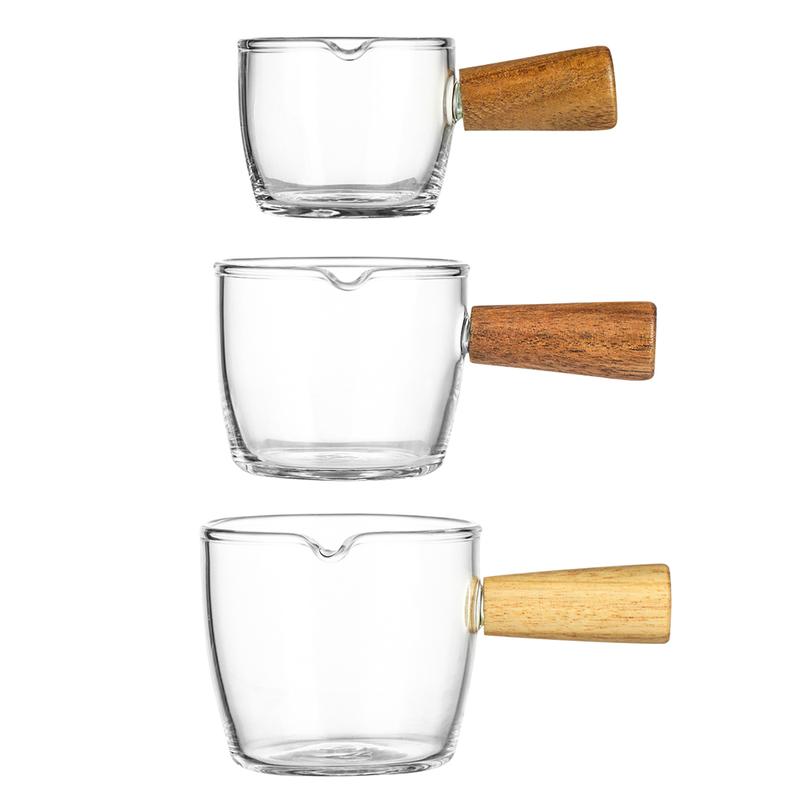 Cawan Pengukur, Kayu, dengan Pemegang, Bahan Kaca, Sesuai untuk ...