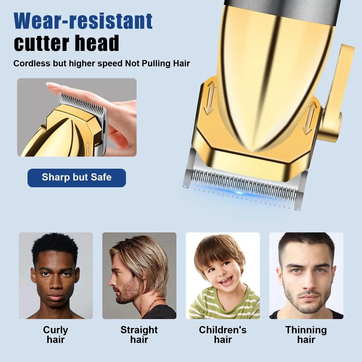 Electric Hair Clipper Kit with Display, 1 Piece Multifunctional Hair ...