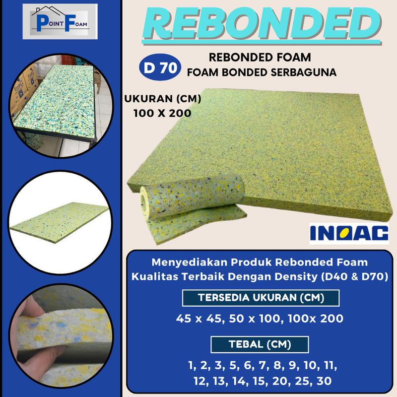 Rebonded Foam D70 200 x 100cm Busa Kasur Rebonded Matrass Serbaguna ...