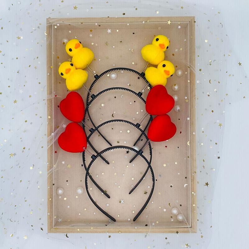 1/5pcs Funny Yellow Duck Headbands Cute Animal Hairbands for - TikTok ...