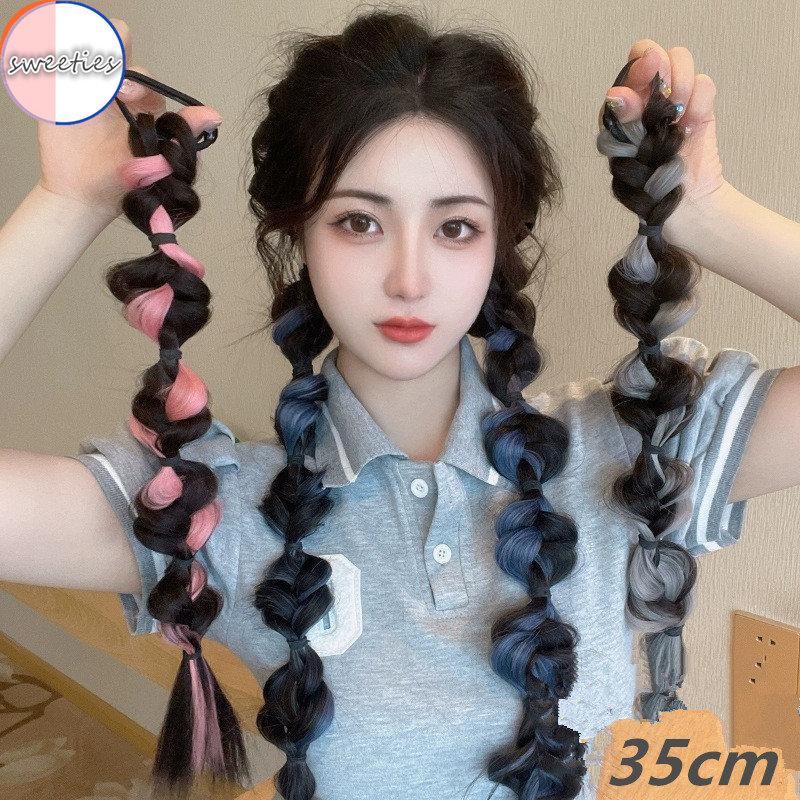 Y2K - rambut palsu tocang gelembung wanita, fesyen, ekor kuda, - TikTok ...