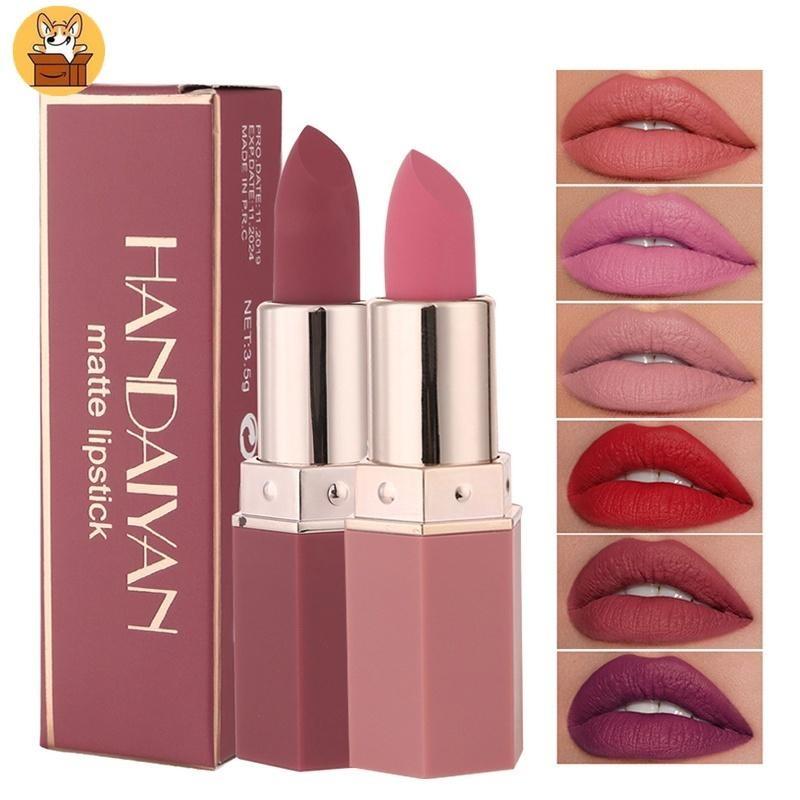 Set Gincu Matte, 6 Warna, Kalis Air, Tahan Lama, Gincu Merah - TikTok ...
